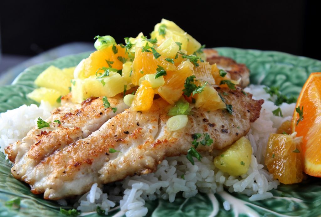 Yellowtail Snapper & Citrus Salsa | #site_title