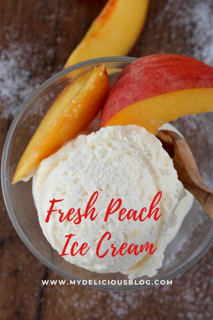 Fresh Peach Ice Cream