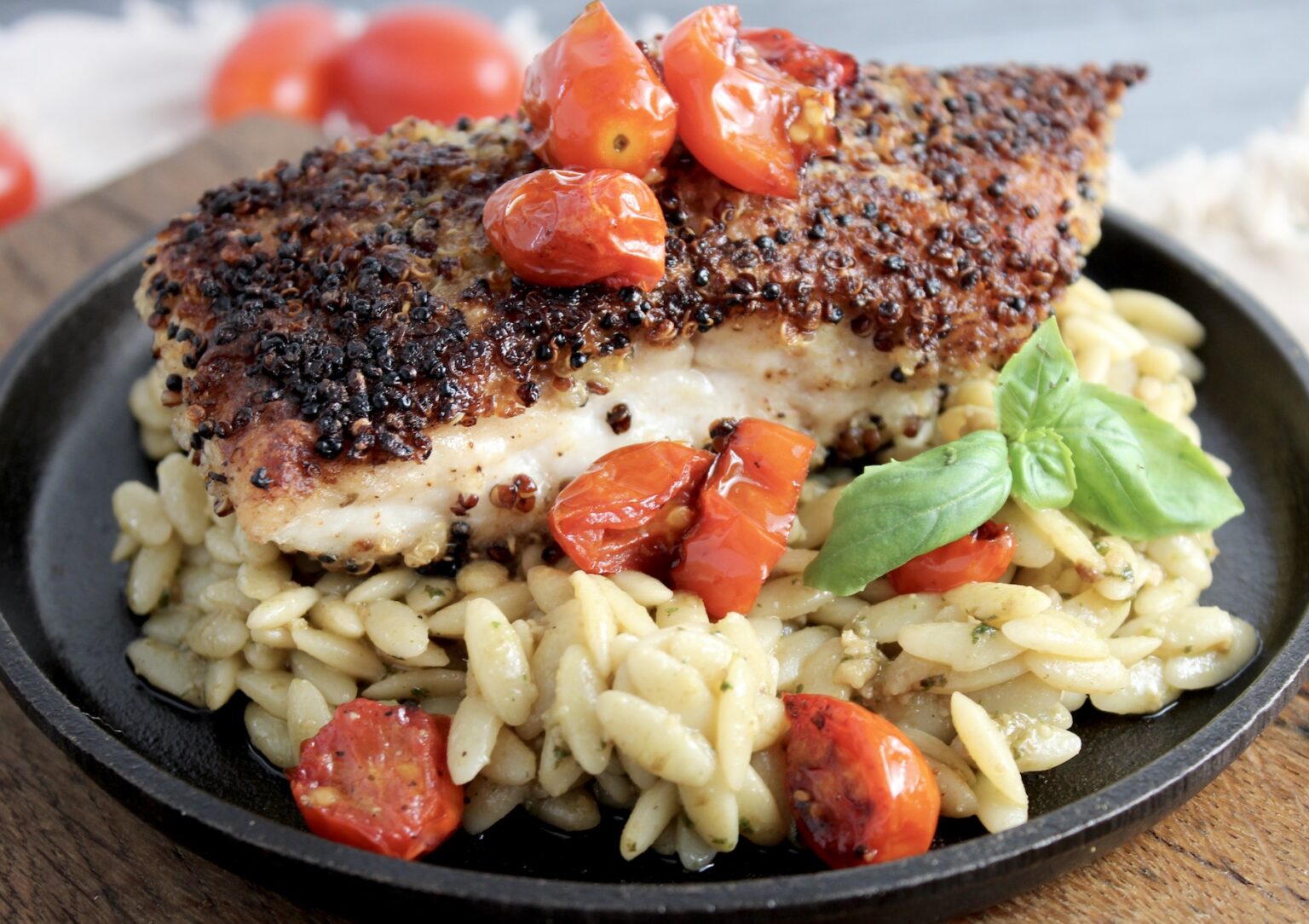 Crispy, Quinoa-Coated Fish | My Delicious Blog